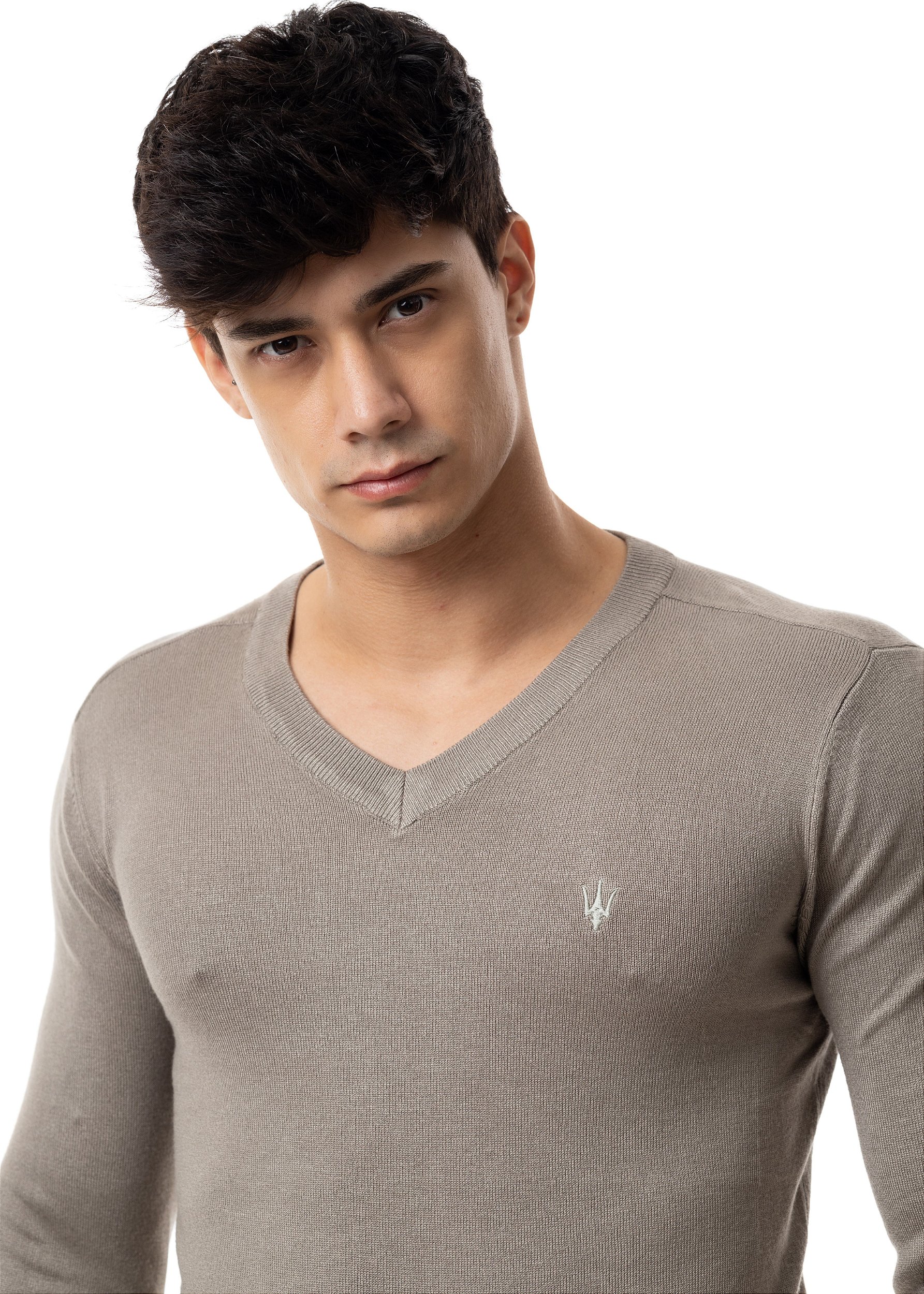 Clássico suéter masculino gola V - MYROFICIAL