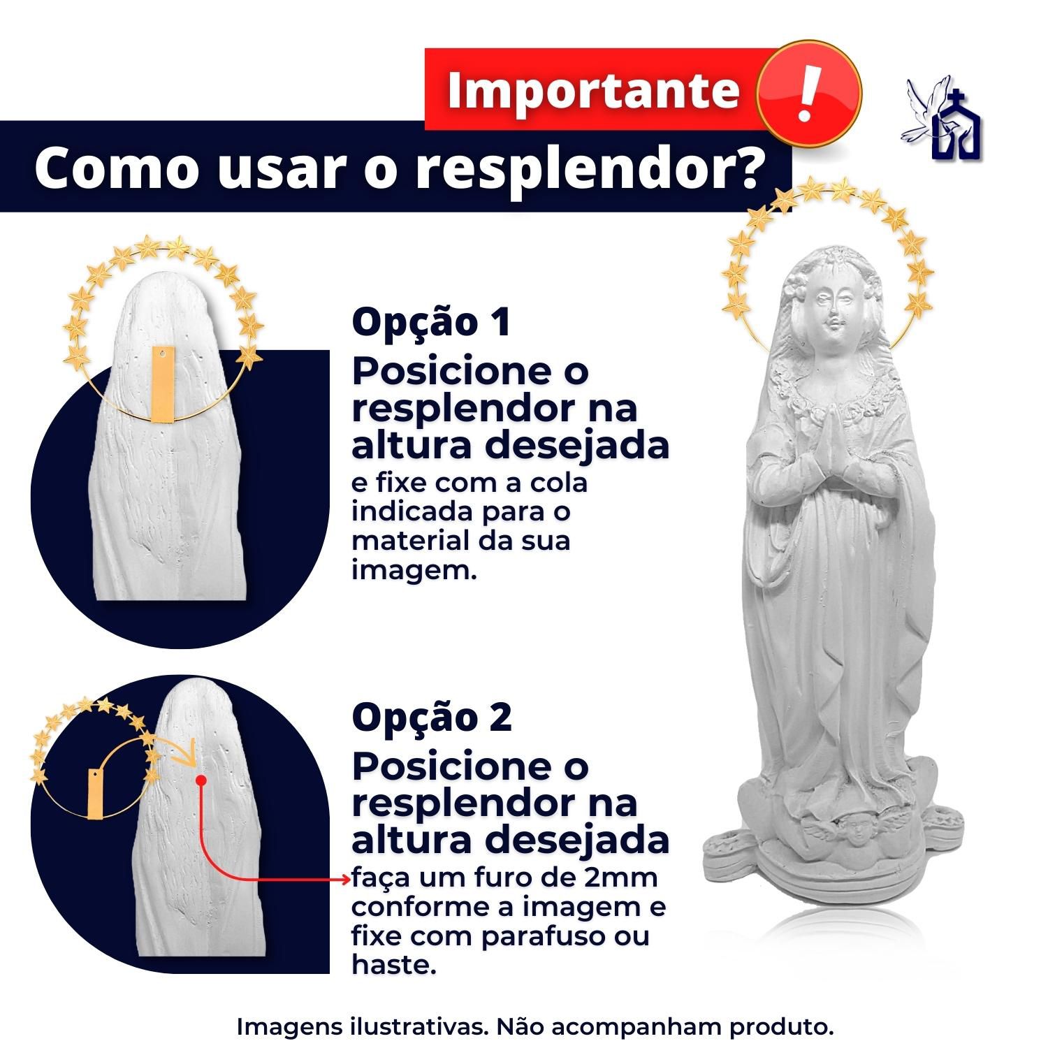 Resplendor 9,5cm p/ Imagens De 35cm à 40cm - Divinário | Melhor da arte ...