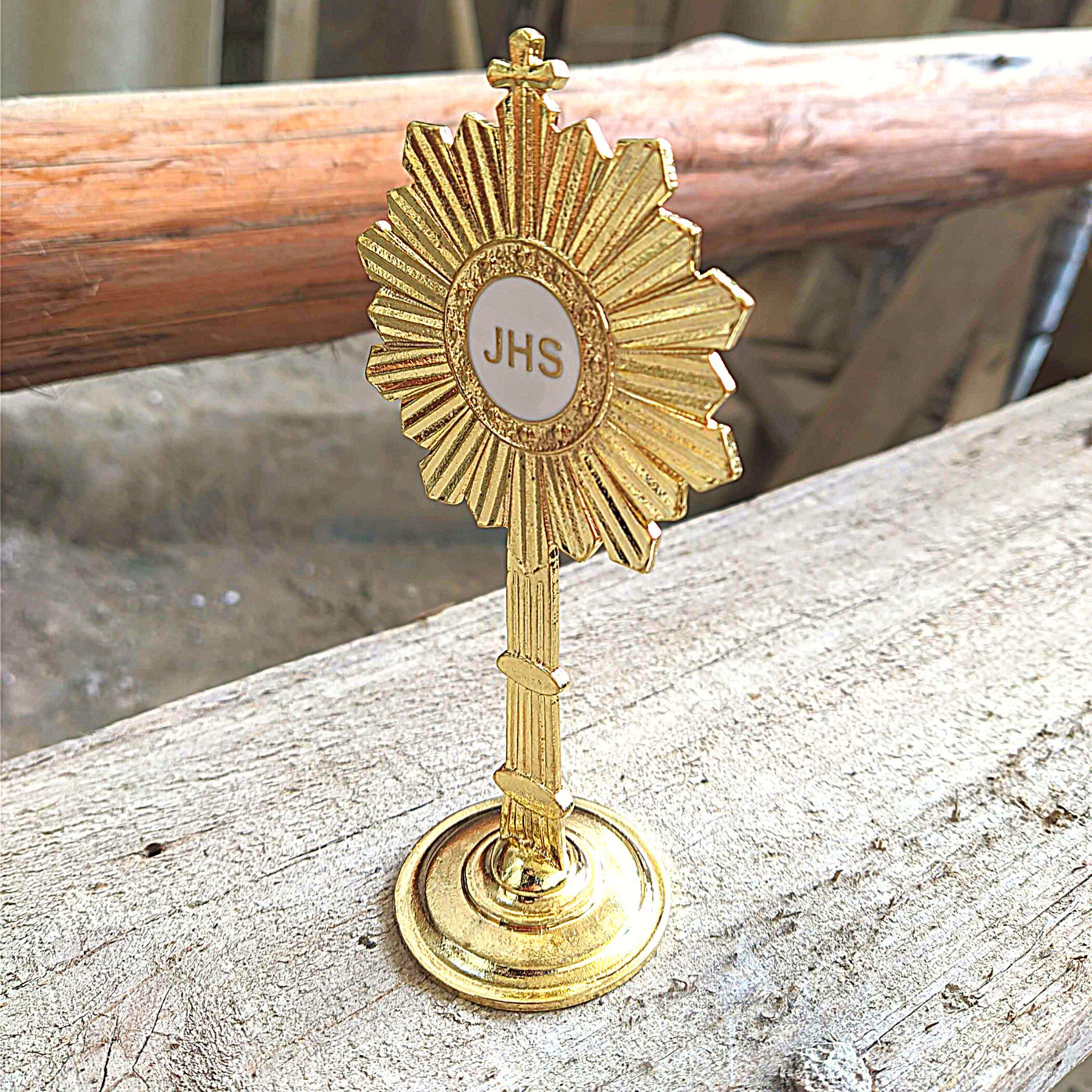 Ostensório Santíssimo Dourado 15cm Atacado - Divinário | Melhor da arte ...