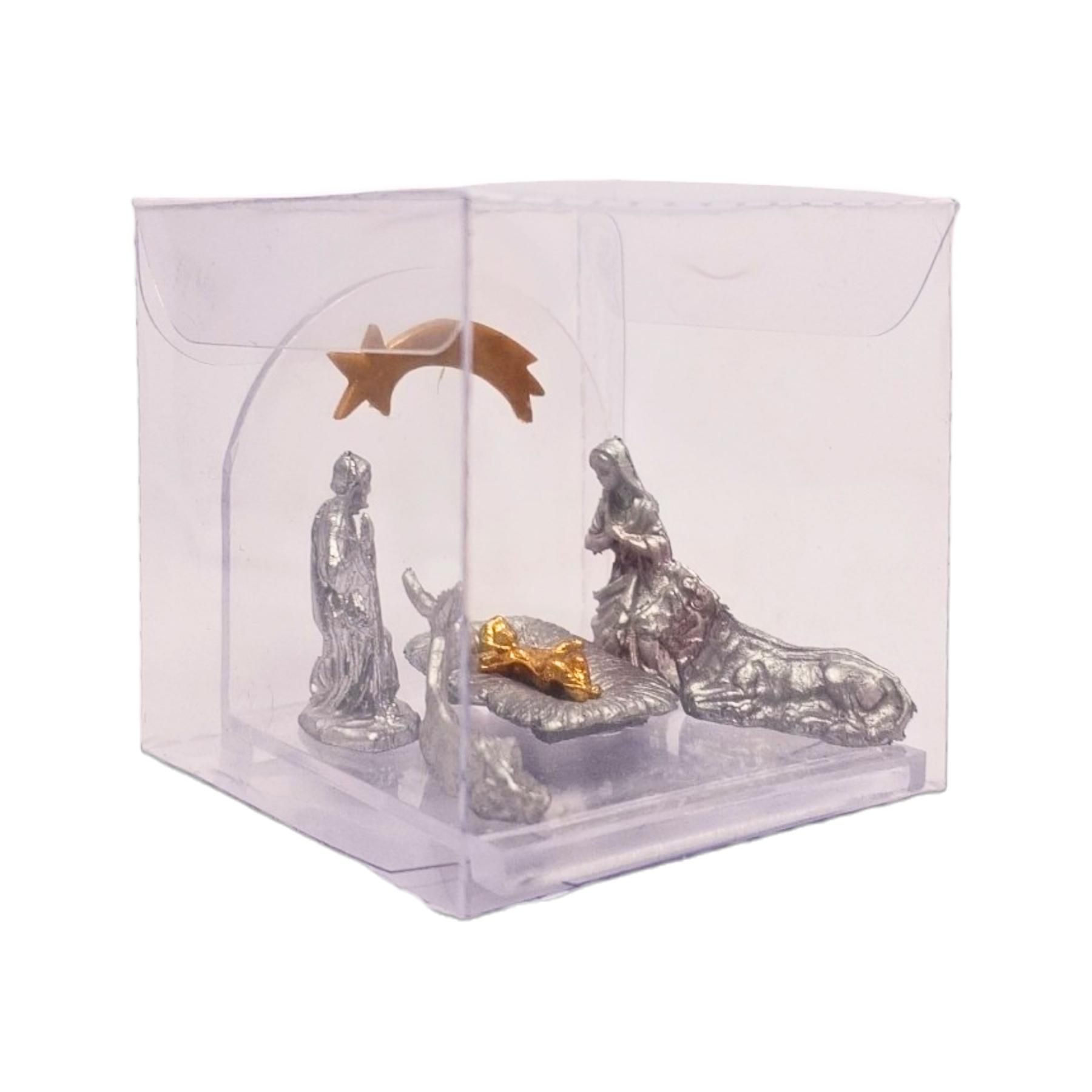 Mini Presépio De Mesa Prata Atacado - Divinário | Melhor da arte religiosa!