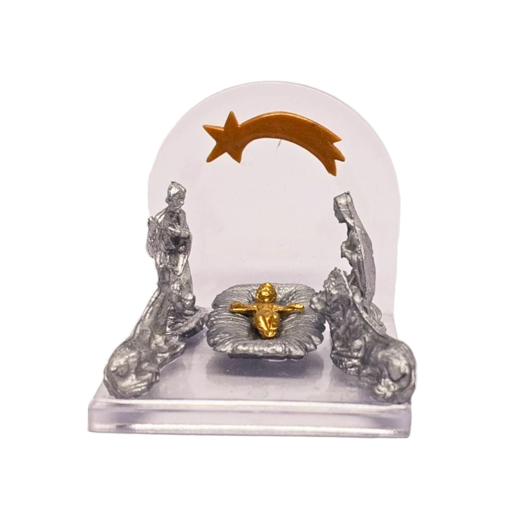 Mini Presépio De Mesa Prata Atacado - Divinário | Melhor da arte religiosa!