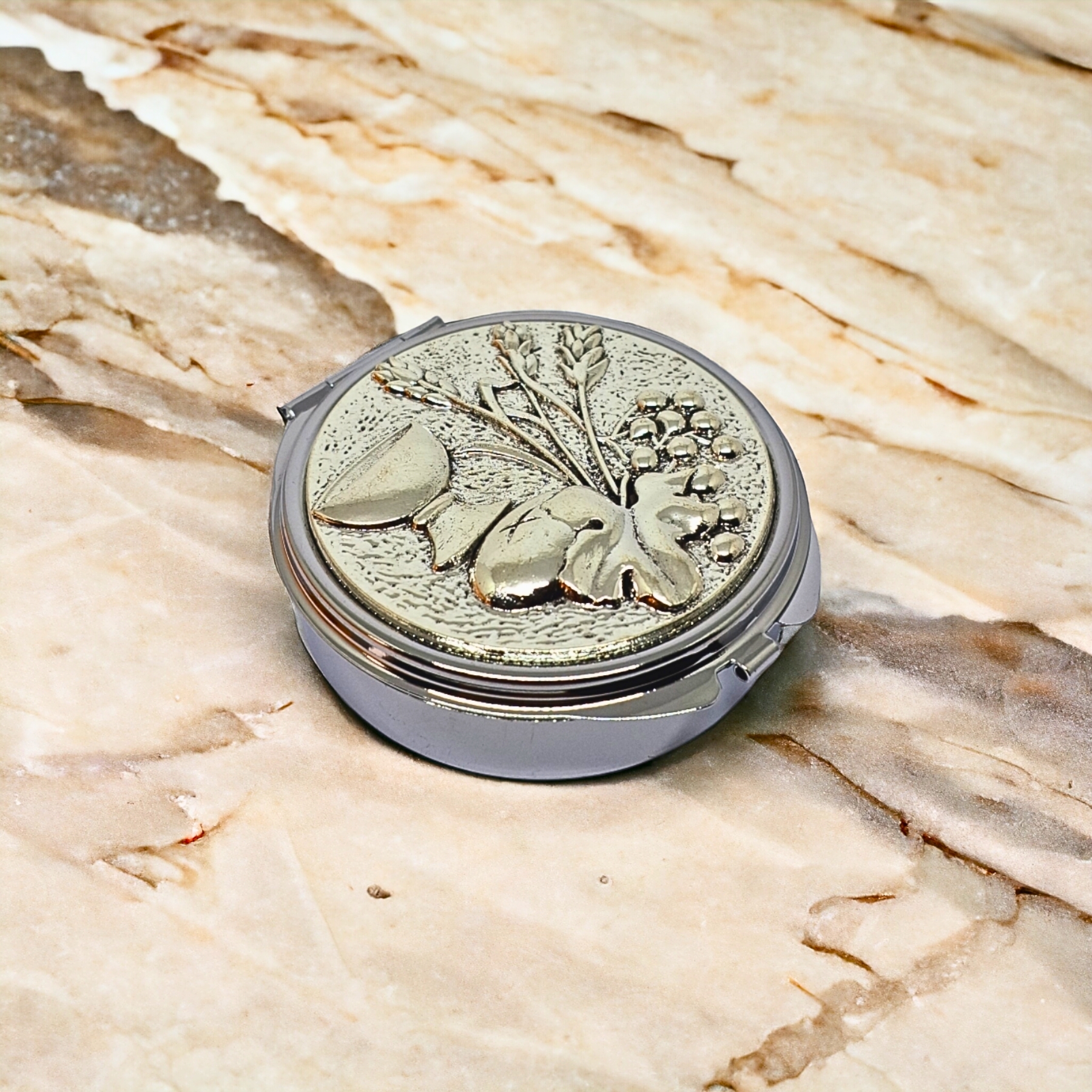 Teca Porta Hóstia Grande de Metal para Hóstias Até 5,2cm Atacado ...