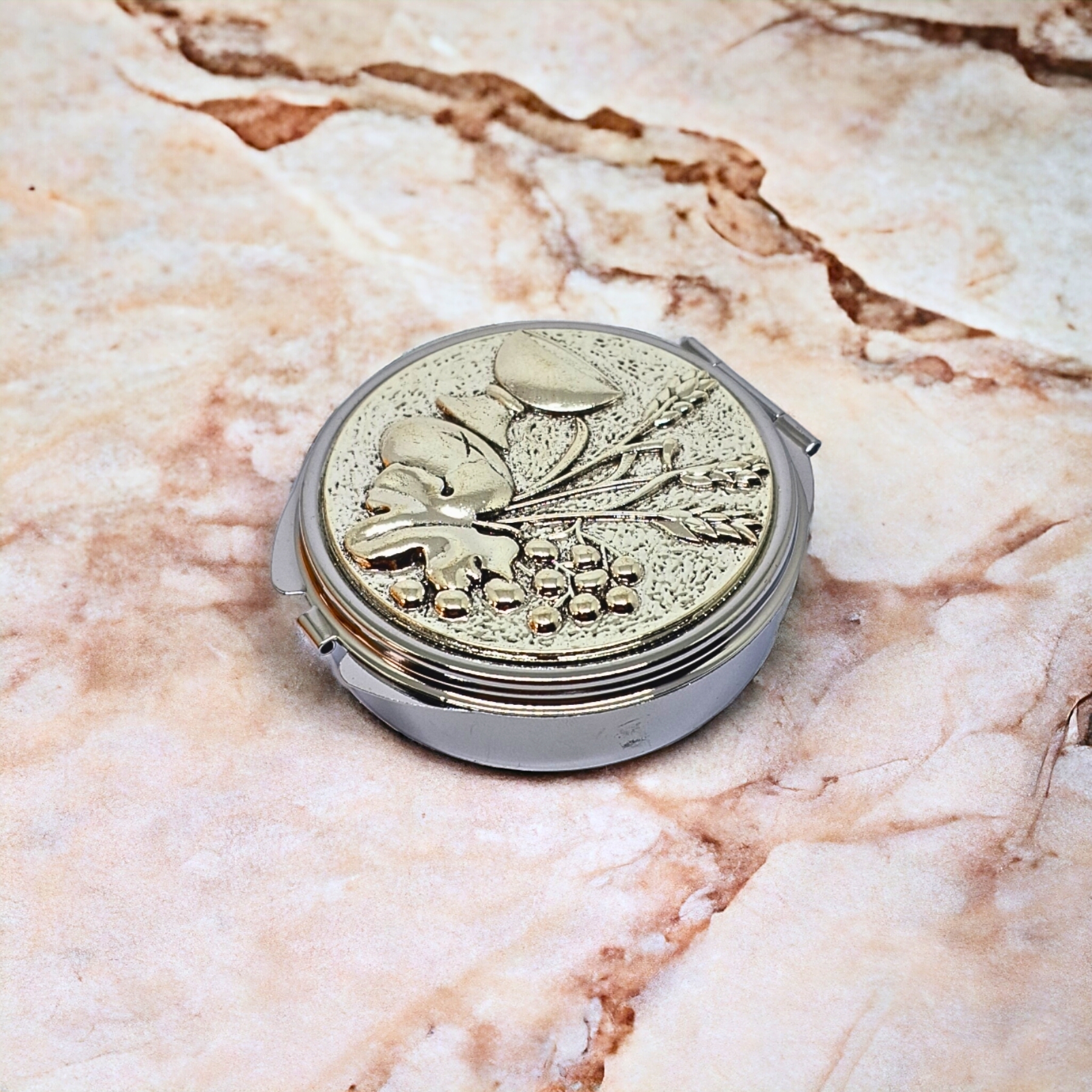 Teca Porta Hóstia Grande de Metal para Hóstias Até 5,2cm - Divinário ...