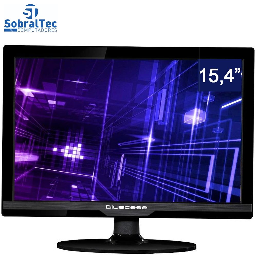 Monitor Bluecase LED 15.4 Polegadas Widescreen - BM154X6VW - VGA - SobralTech