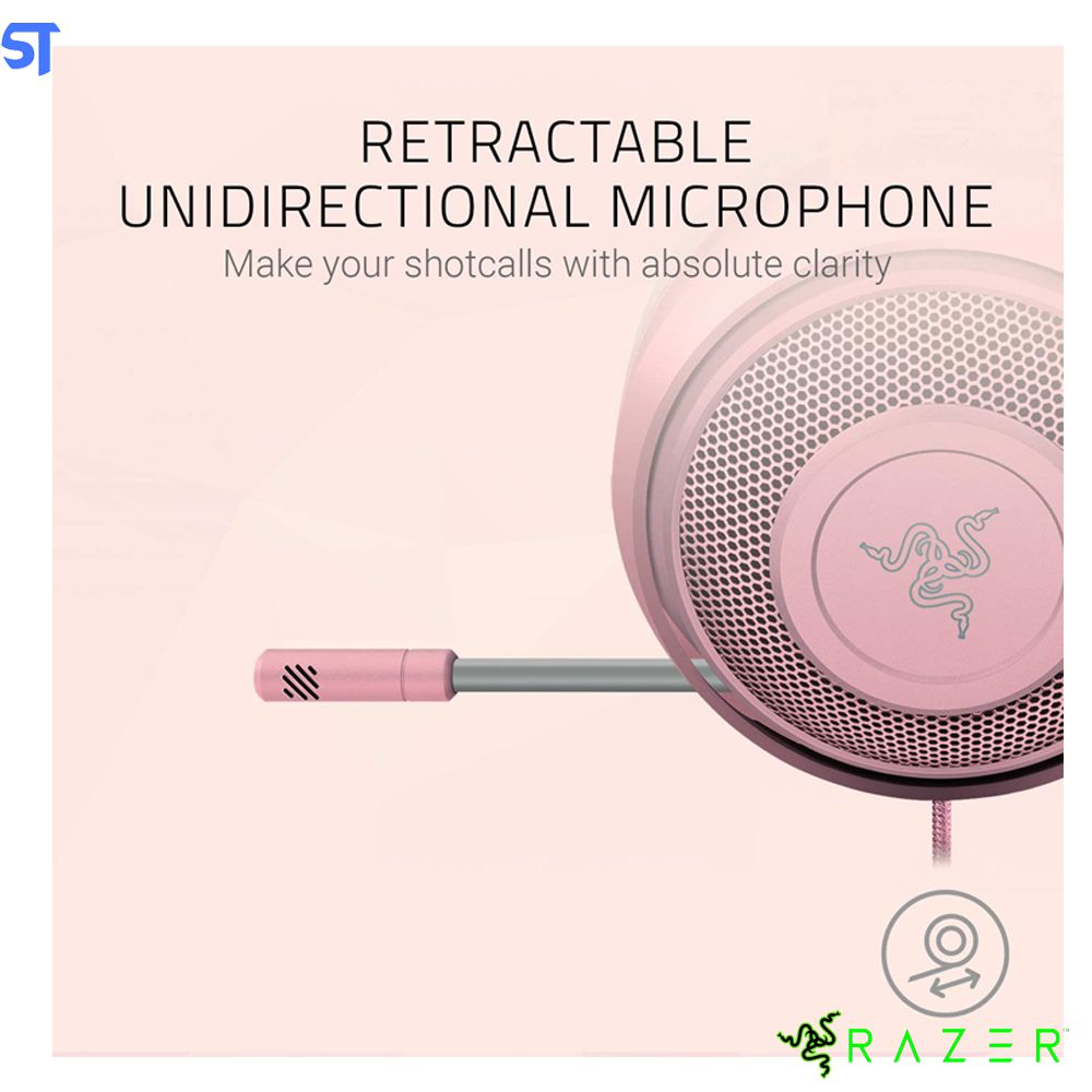 Headset Gamer Razer Kraken Multi Platform, Quartz Rosa - SobralTech