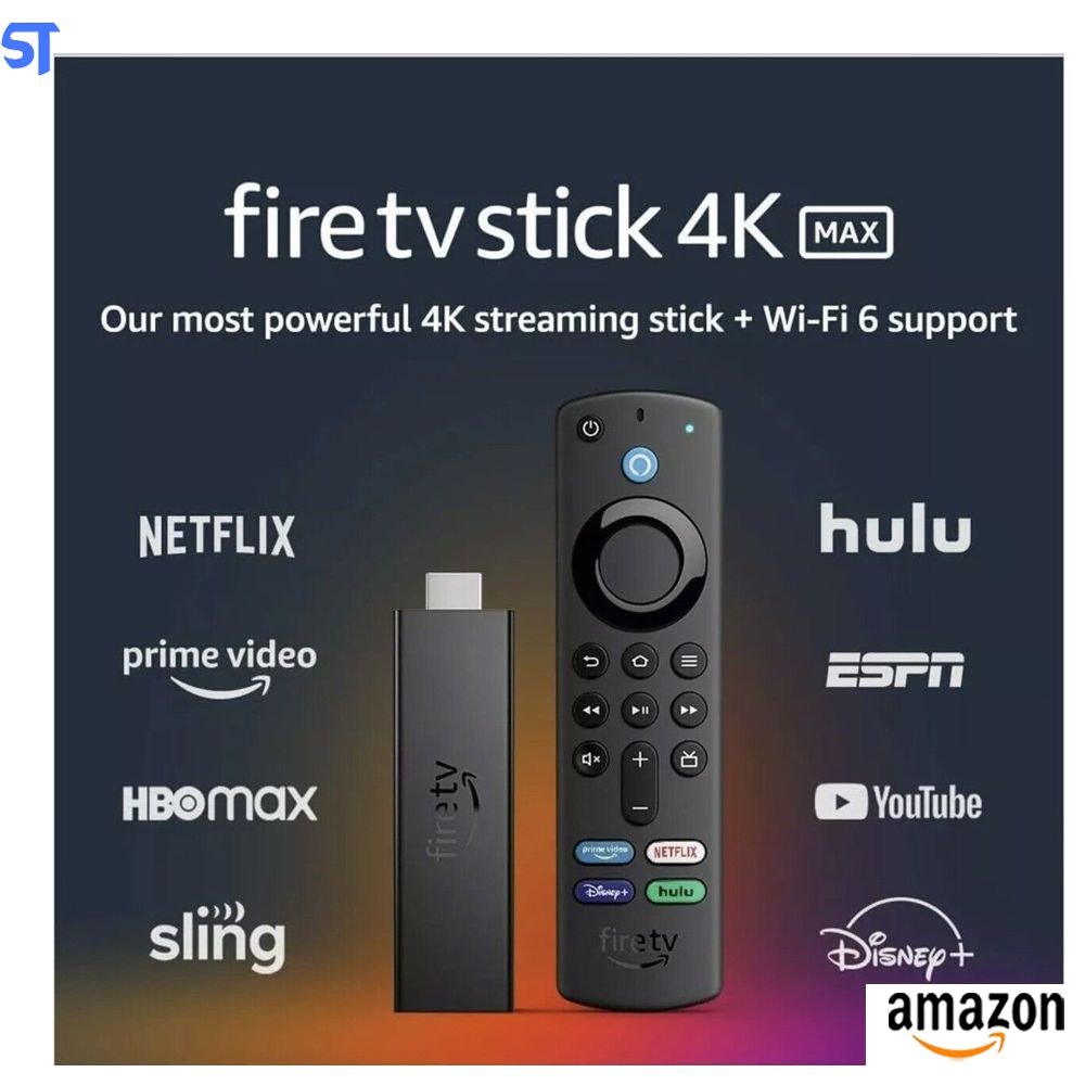Fire TV Stick 4K Max / Wi-Fi 6 / 3RD Geração Amazon-B08MQZXN1X - SobralTech