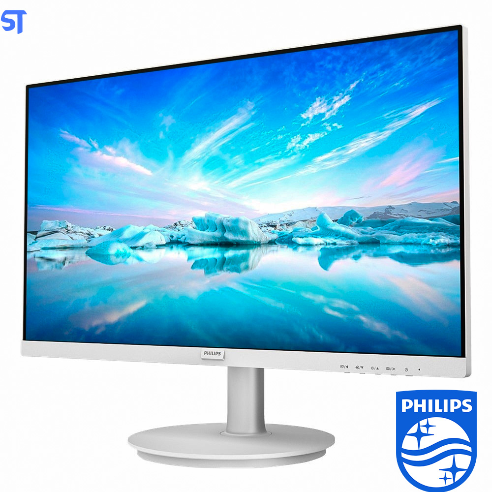 Monitor Branco Philips 22" 75Hz Adaptive Sync VA 221V8LW - SobralTech