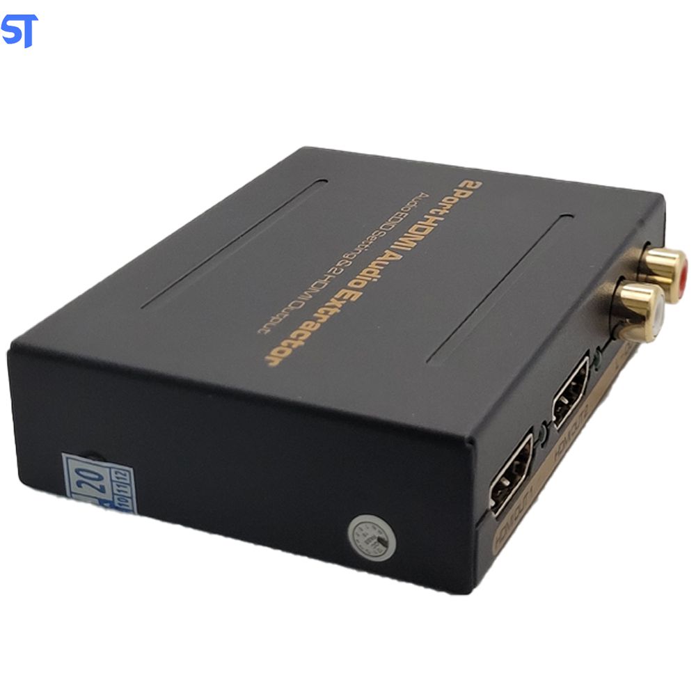 Extrator de Audio Hdmi Spdif 2c/5.1ch Com Splitter 1x2 Com Duas Portas ...