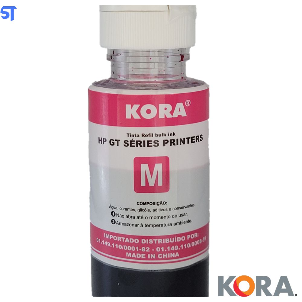 Refil de Tinta Compatível HP GT Séries Bulk Ink Corante Magento M 70ML ...