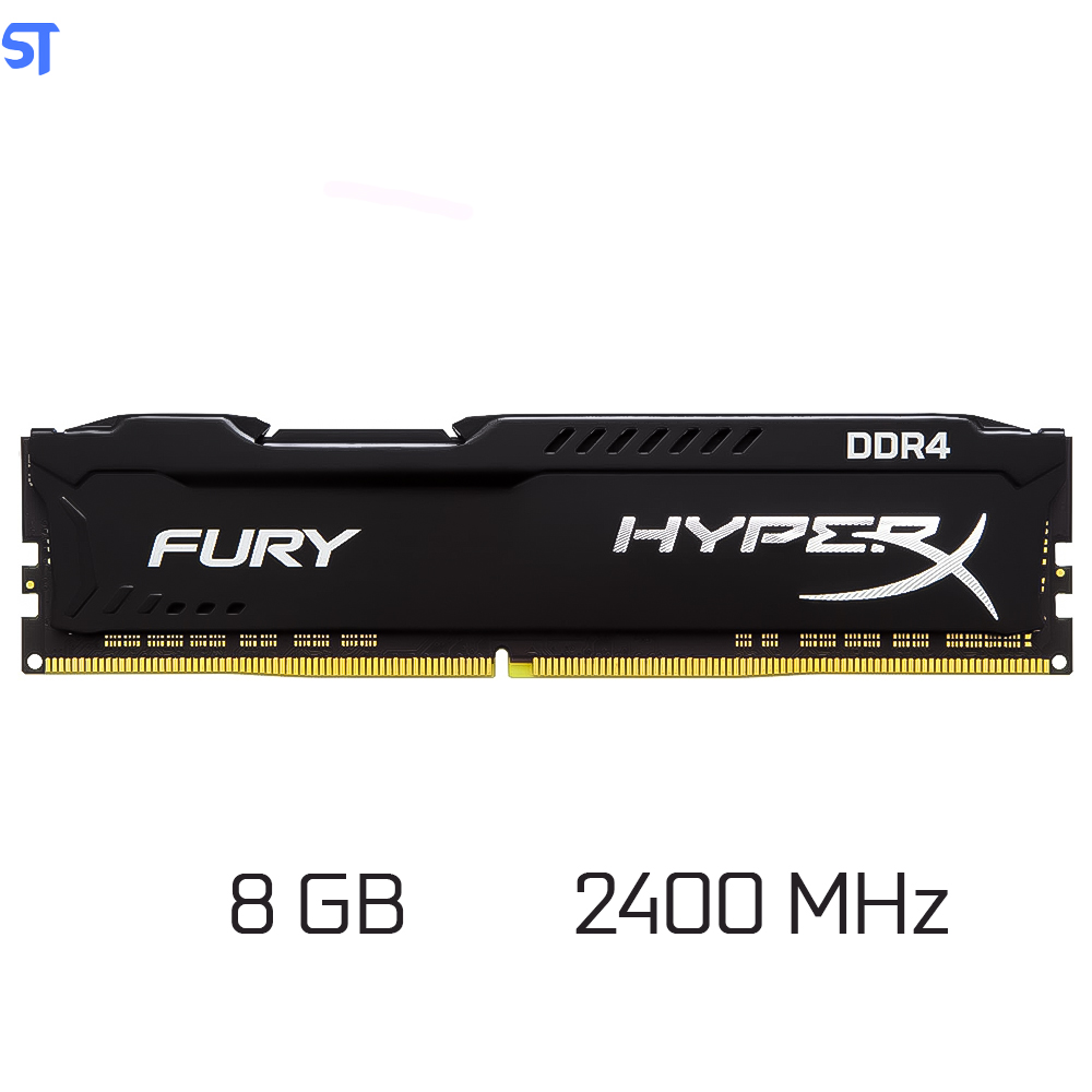 Memória RAM Desktop 8GB, 2400MHz, DDR4, Kingston HyperX Fury - HX424C15FB/8, CL-15 - SobralTech