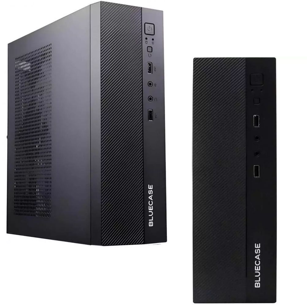 Micro Gabinete ATX Slim Com Fonte 200W BG-2000 PRETO Bluecase- USB ...
