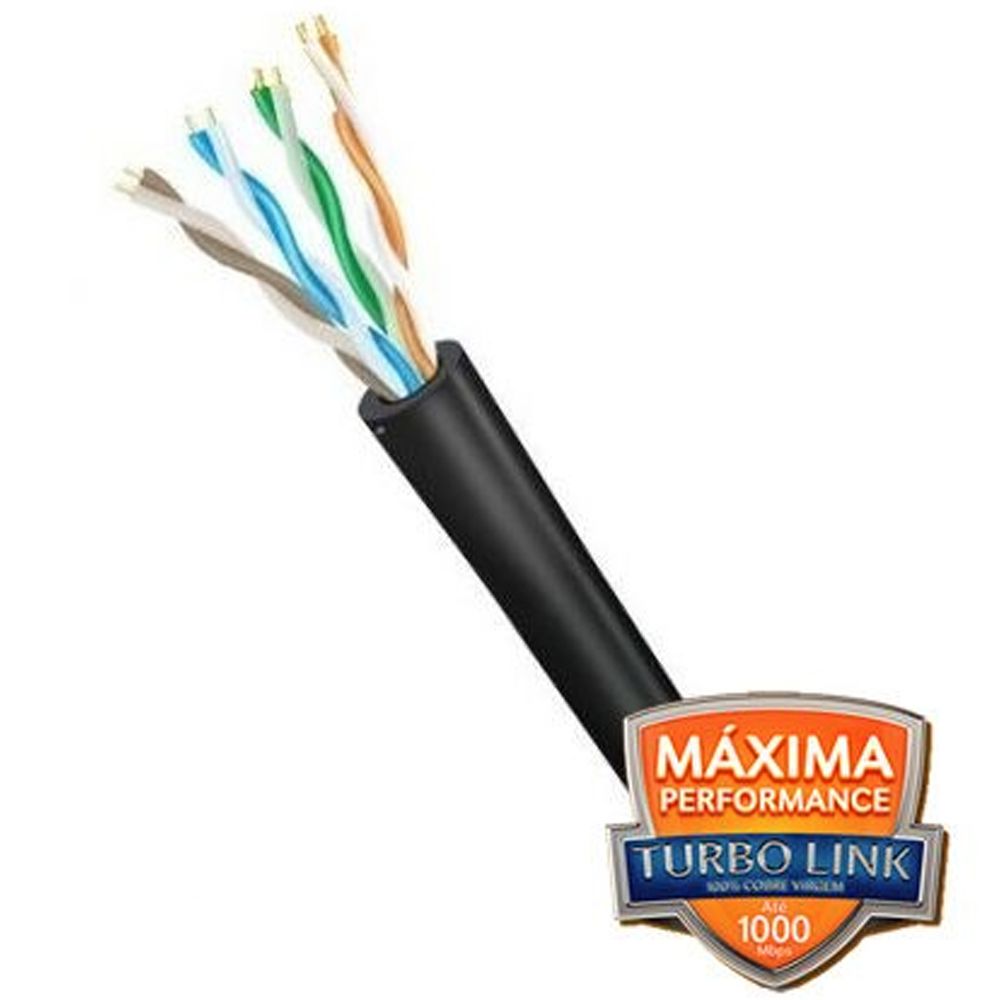 Metro Cabo de Rede Lan Expert Turbo Link 4 Pares 100% Cobre CAT5E UTP ...