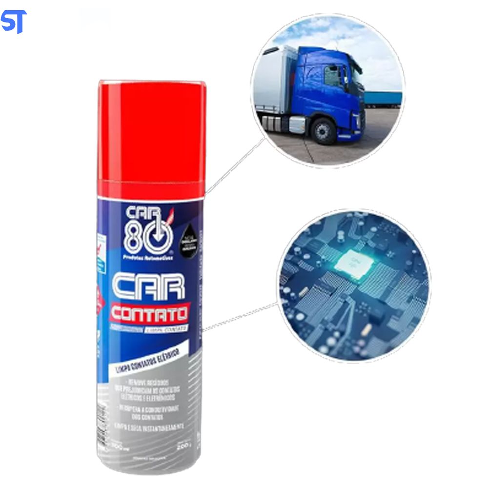 Limpa Contato Removedor Spray 300ml 200g Car80 - SobralTech