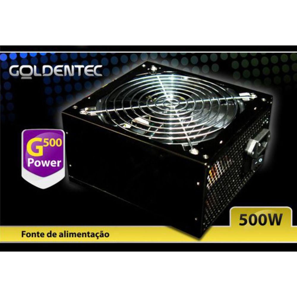 Fonte de Alimentação Atx Potencia Real 500W Goldentec G500- GT500- Usd ...