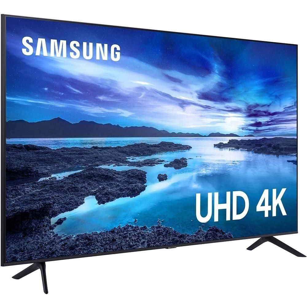 Smart TV 43" UHD 4K Samsung 43AU7700, Processador Crystal 4K, Tela sem ...