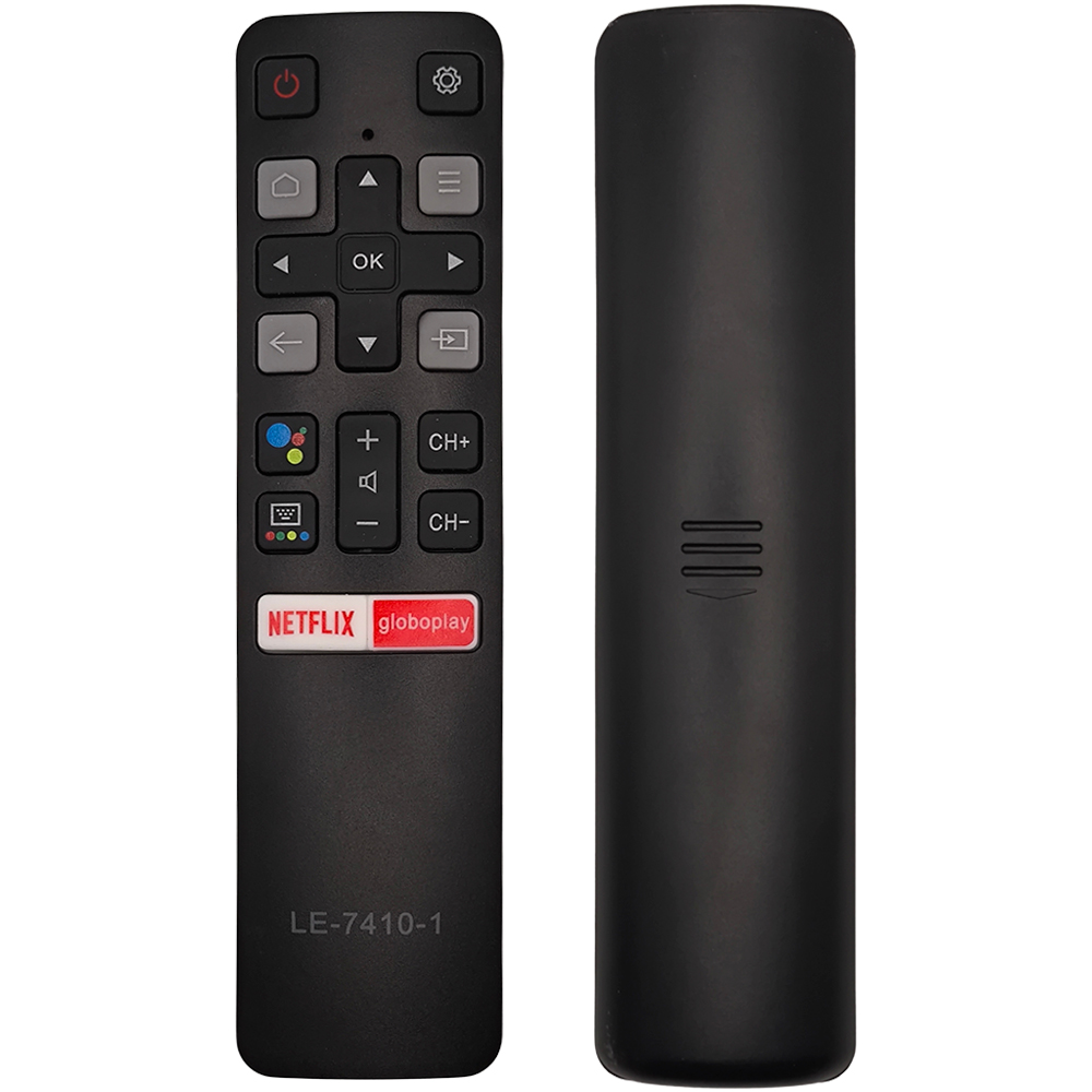 Controle Remoto Smart TV, Com Botões Netflix e Globoplay, Lelong - LE-7410-1 - SobralTech
