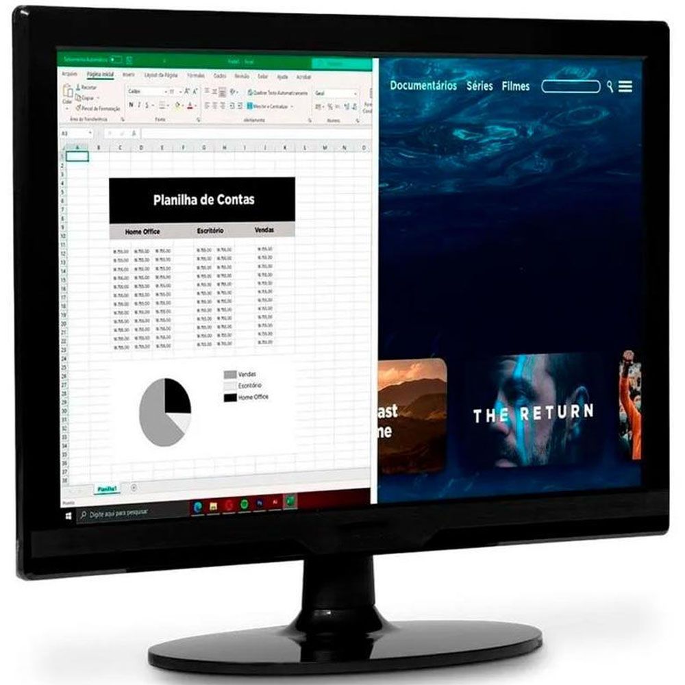 Monitor LED 19" Bm19X5HVW Bluecase - SobralTech
