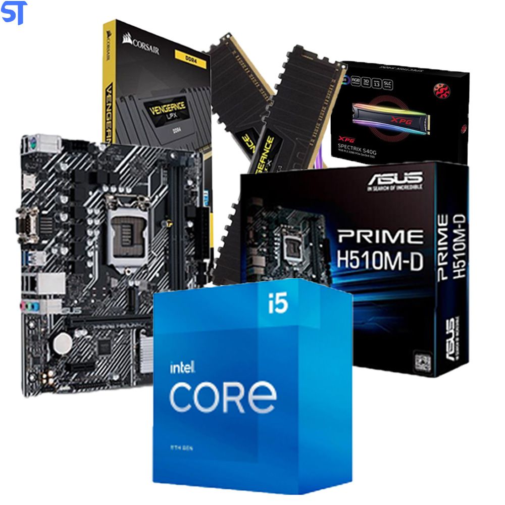 Kit Upgrade para Gamer Intel Core i5-11400 + Placa Mãe H510M-D + Ssd M ...