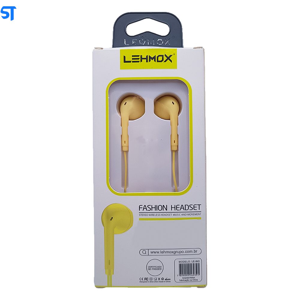 Fone de Ouvido Intra-Auricular Com Microfone LE-845 - LEHMOX - SobralTech