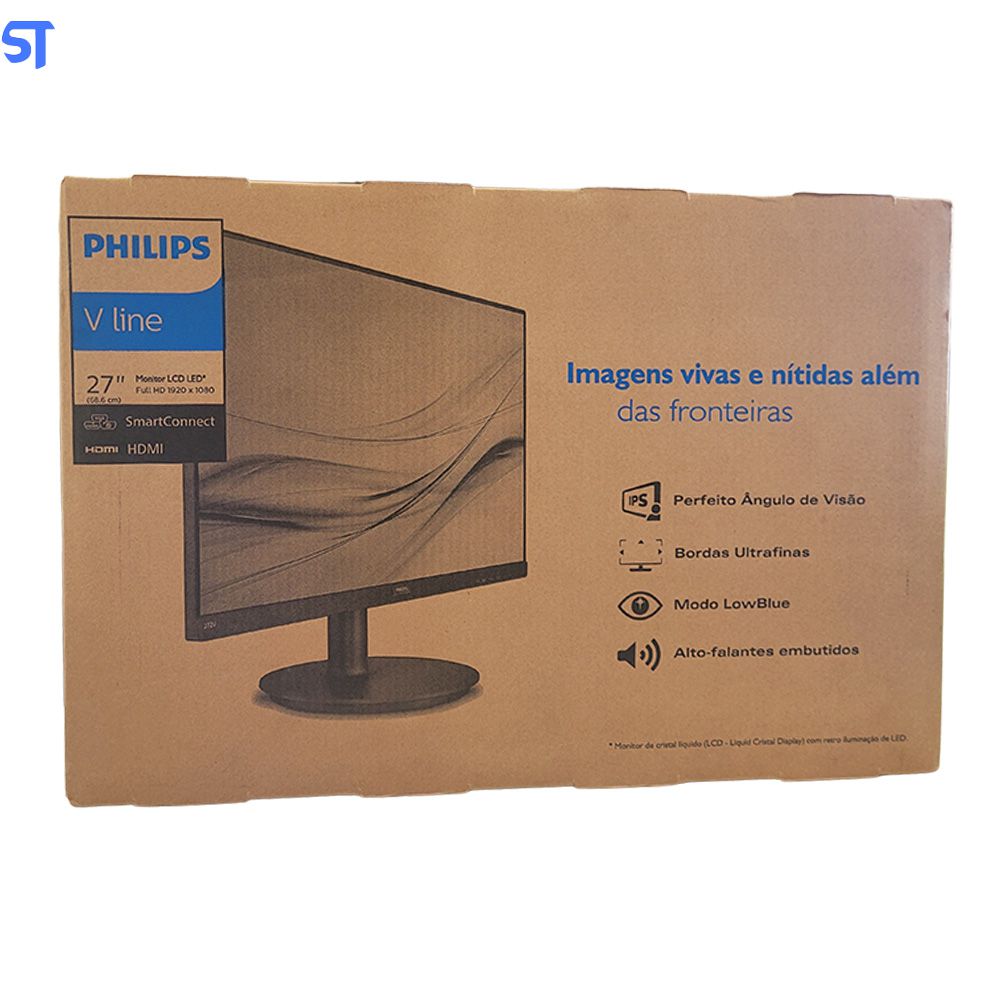 Monitor Philips V-Line 27" LED FHD 272v8a / 75hz / IPS / Hdmi / VGA ...