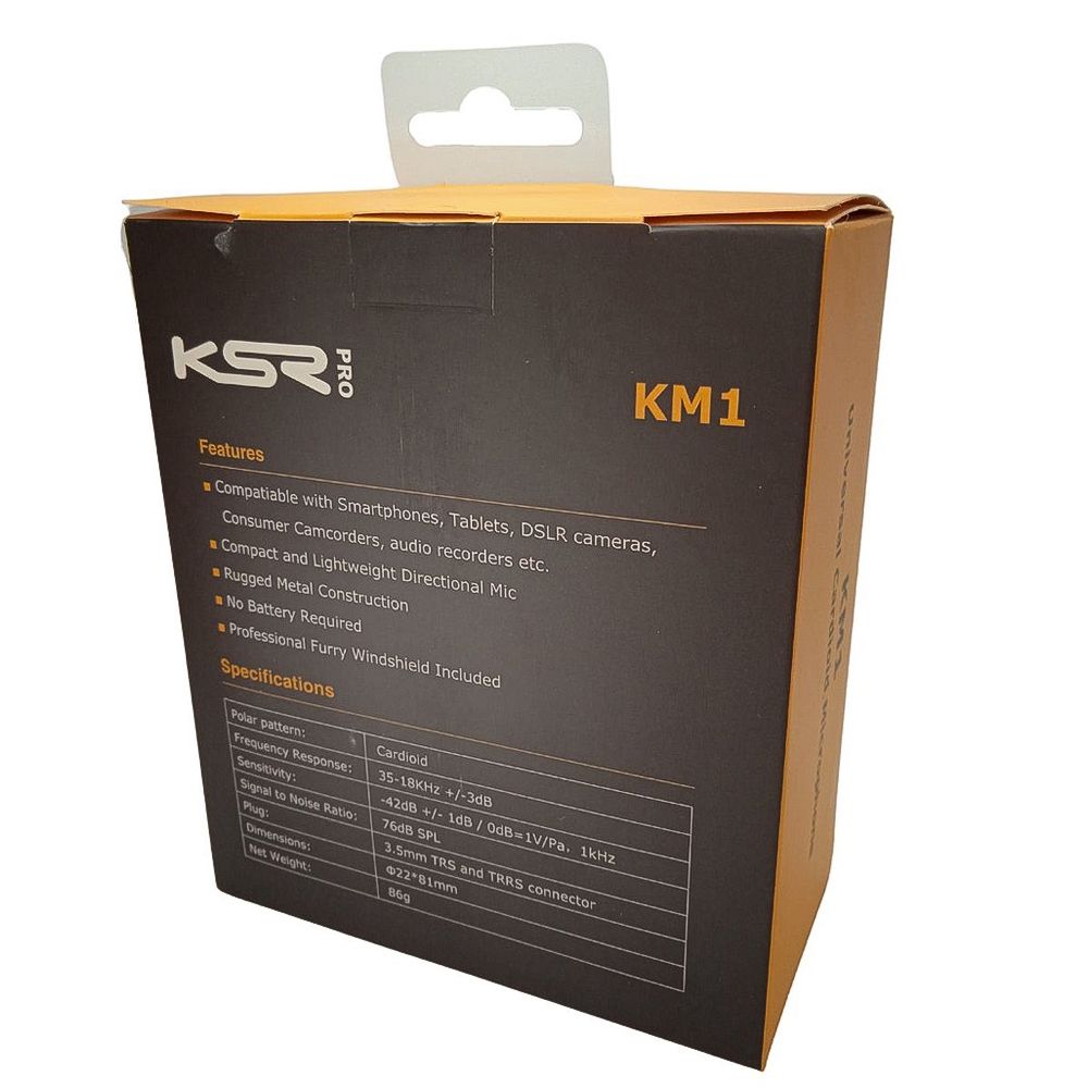 Microfone de Gravação de Vídeo Ksr Pro Km1 - SobralTech