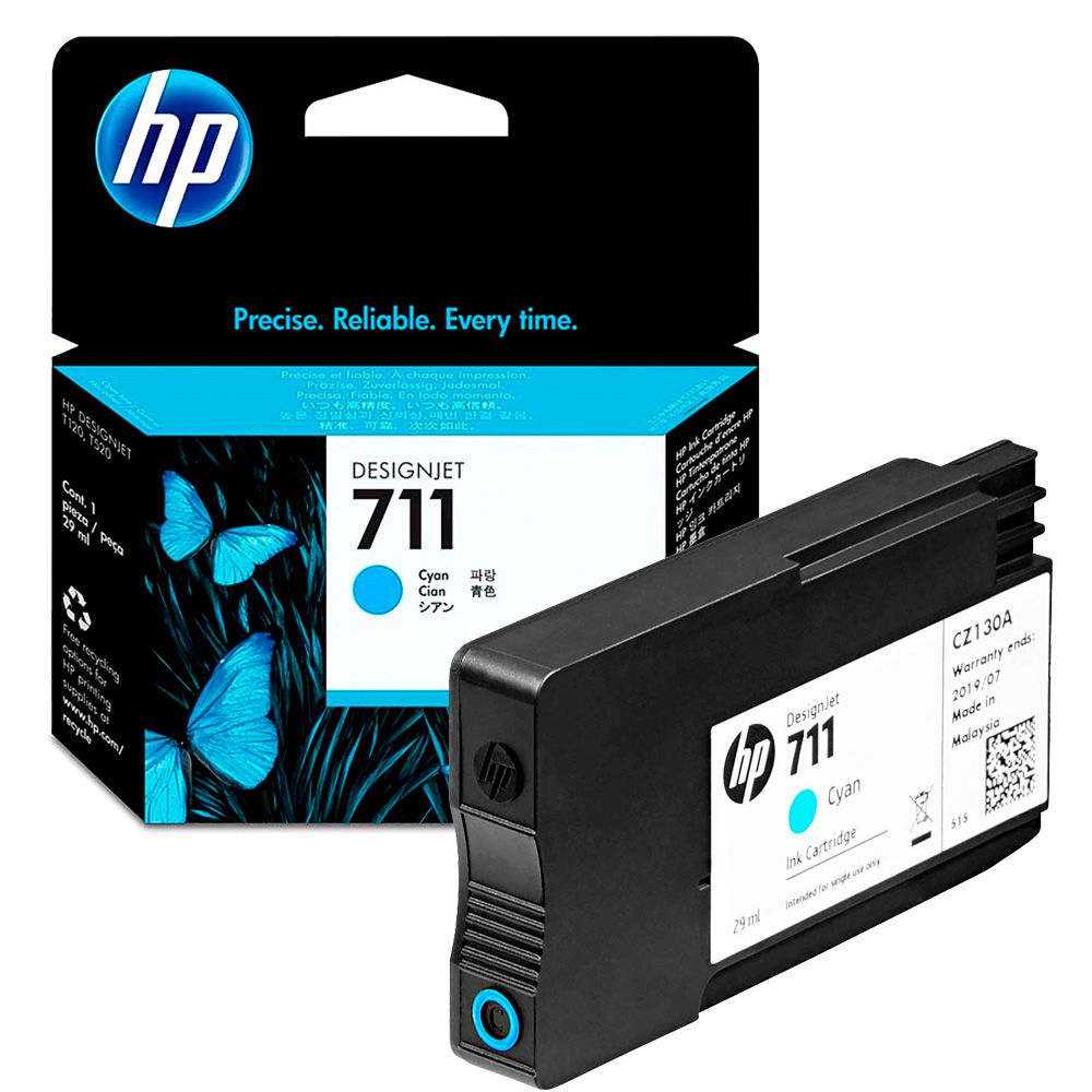 Kit 3 Unidades Cartucho de Tinta HP DesignJet 711 | T120, T130, T520 | 29ml Ciano HP Original ...