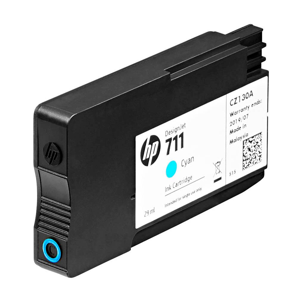Cartucho de Tinta HP DesignJet 711 | T120, T130, T520 | 29ml Ciano HP Original - CZ134A - SobralTech