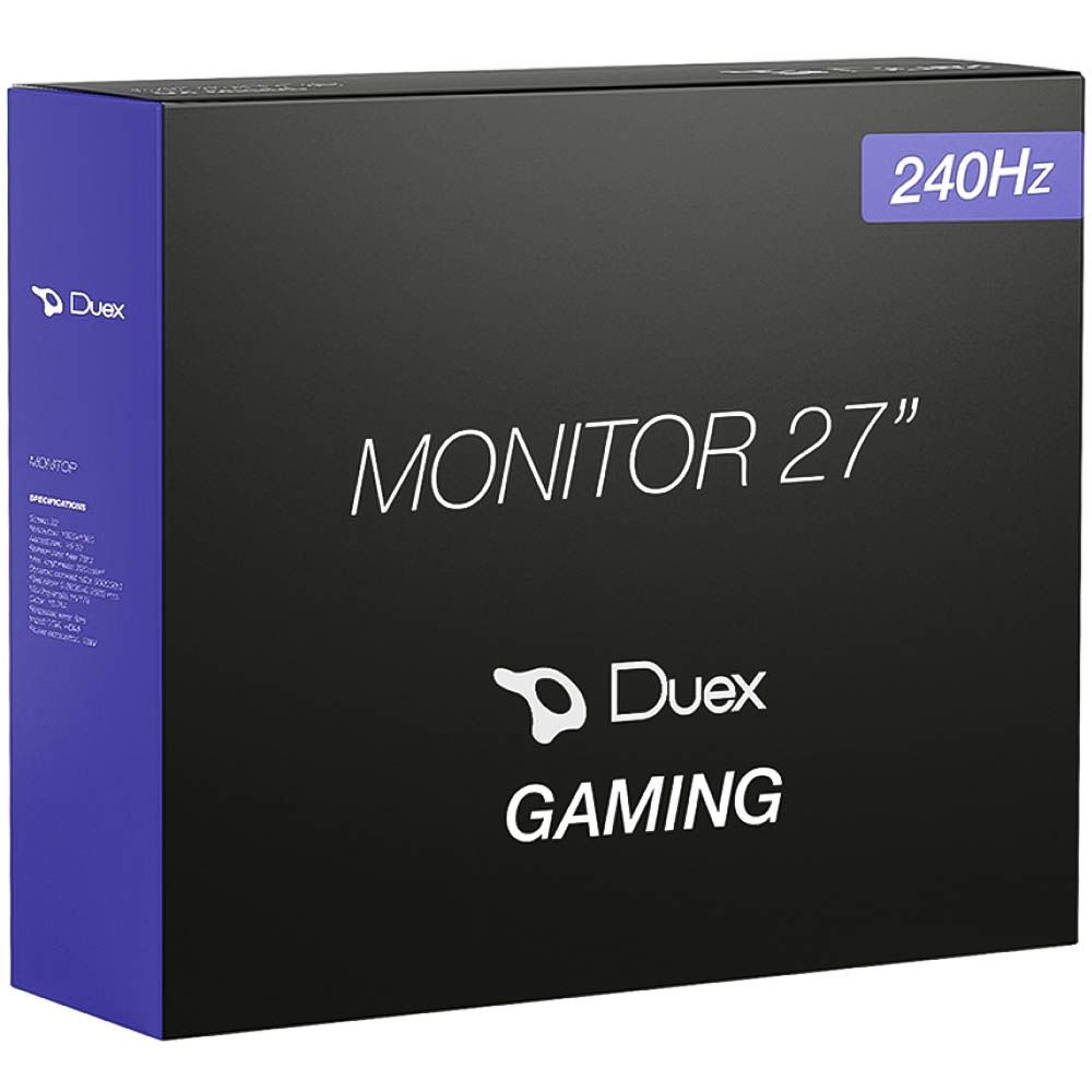 Monitor Gamer Duex, 27 Pol, Full HD, IPS, 240Hz, 1ms, HDR, FreeSync, HDMI/DP, DX270ZGP - SobralTech