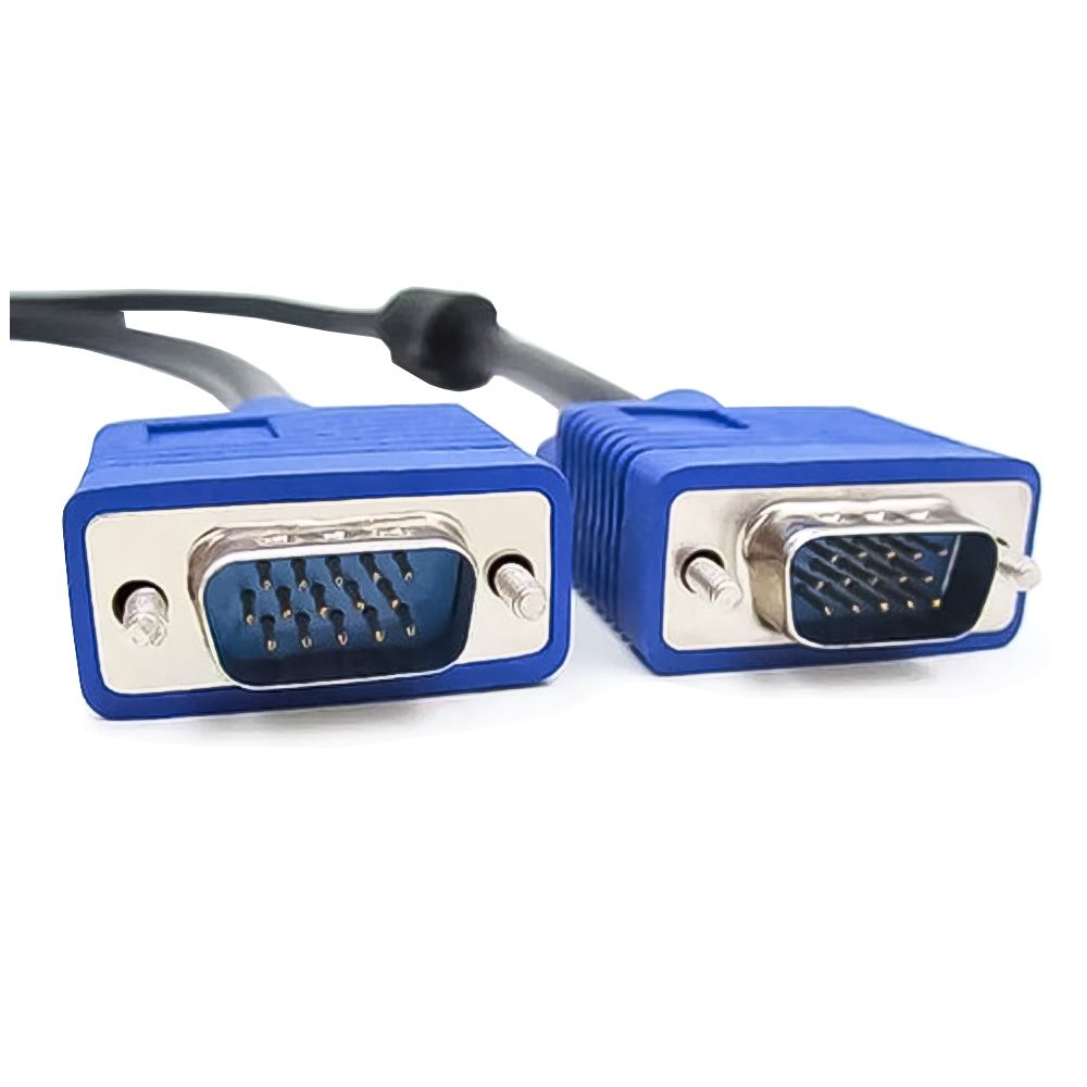 Cabo VGA Macho x VGA Macho 1.5 Metros Full HD 10.Gbps Kapbom - KAP-VGA-1.5M - SobralTech