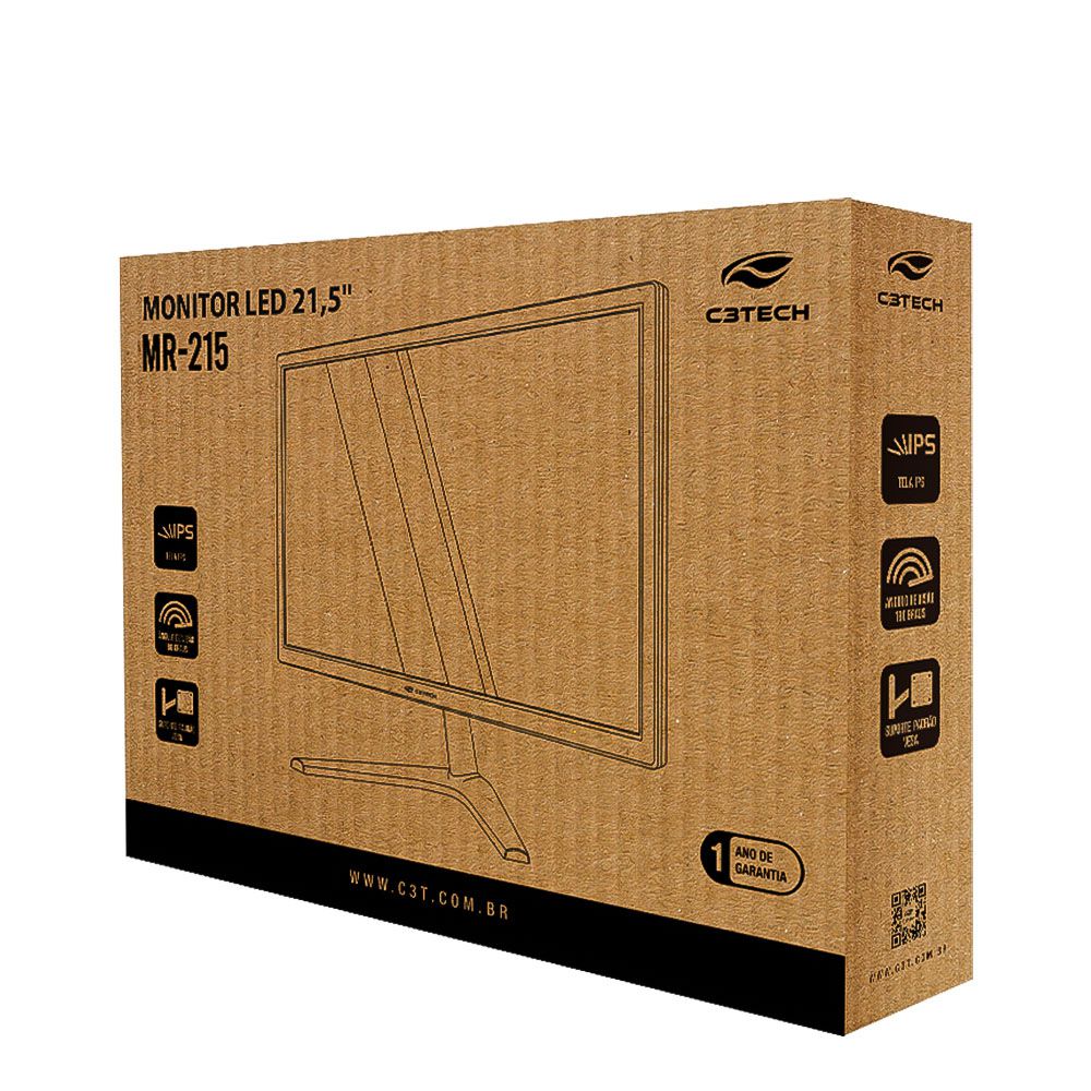 Monitor Led 21.5" Full-HD 75Hz MR-215 C3TECH - SobralTech