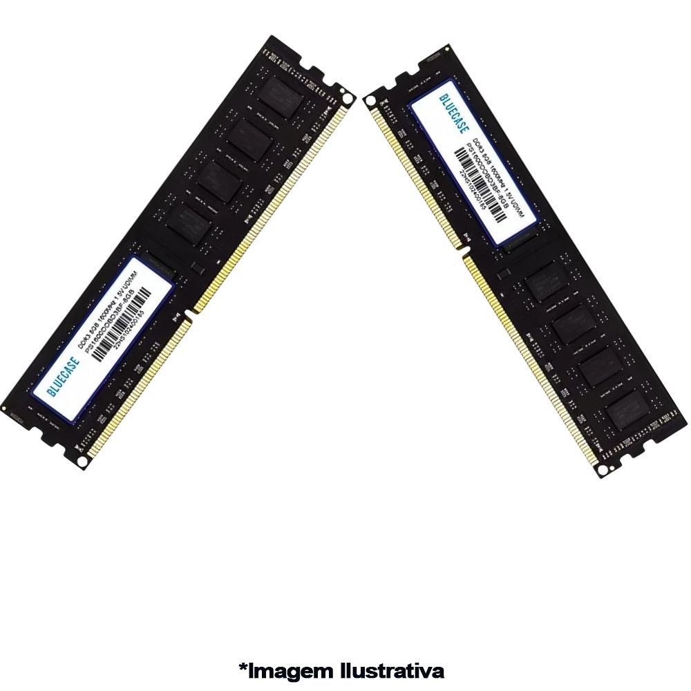 Memoria Ram Desktop 8GB 1600MHZ DDR3 Long Dimm 1.5V Dual Rank Bluecase PN BML3D16M15V11/8G ...