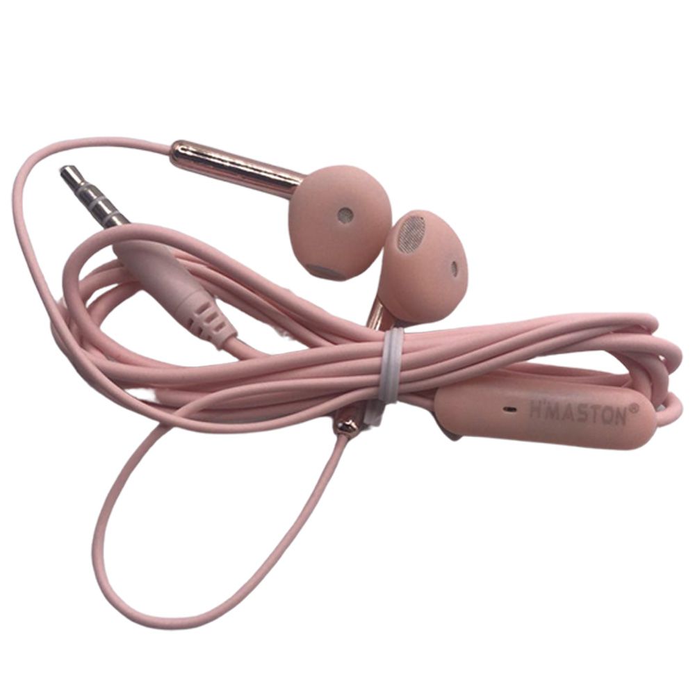Fone De Ouvido Stereo Com Microfone H'maston Ej-29 Rosa - SobralTech