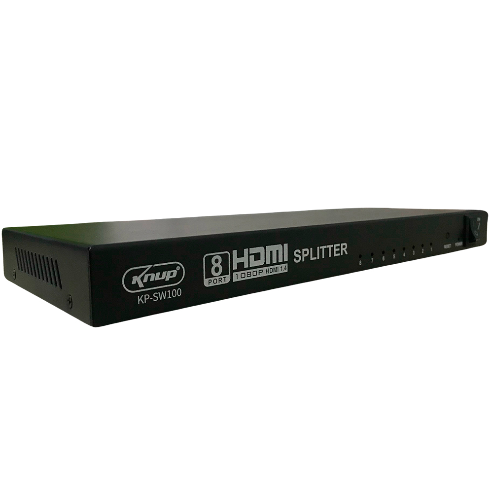 Splitter Distribuidor HDMI 8 Portas De Conexões Para Multimídia KNUP ...