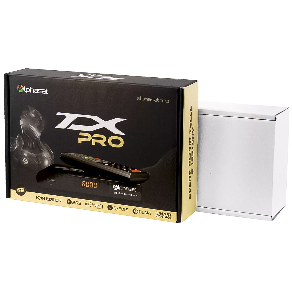 Receptor Alphasat TX Pro 5G Full HD Wi-Fi - Preto - SobralTech