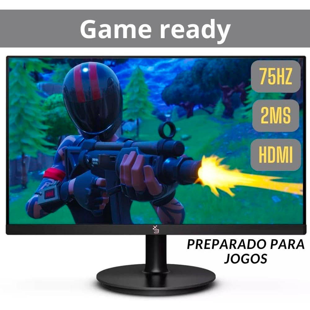 Monitor LED 20 Polegadas, 3Green, 75Hz, Widescreen, VESA, HDMI/VGA ...