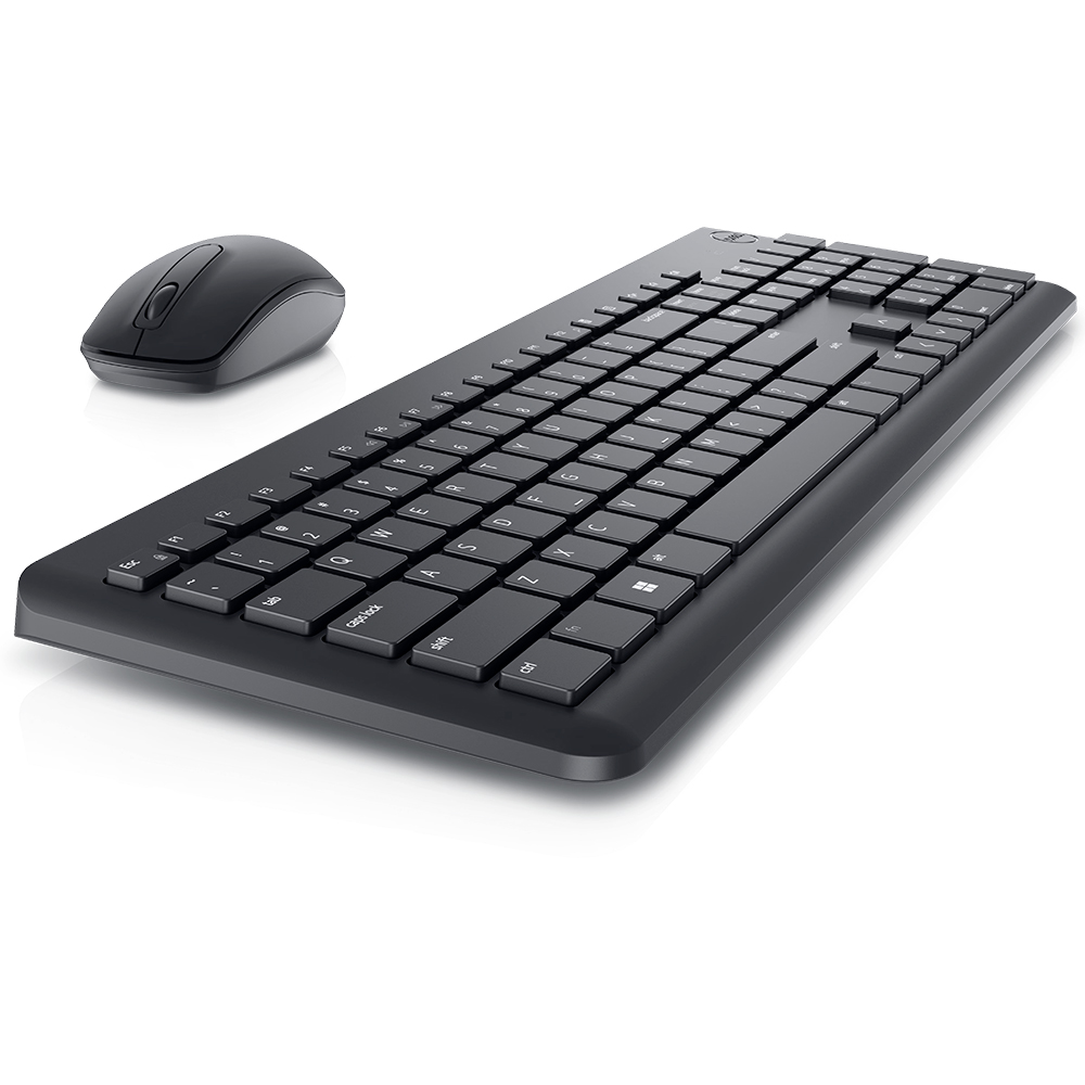 Teclado e Mouse Sem Fio Dell KM3322W, USB, ABNT2, Preto - 580-BBBB - SobralTech
