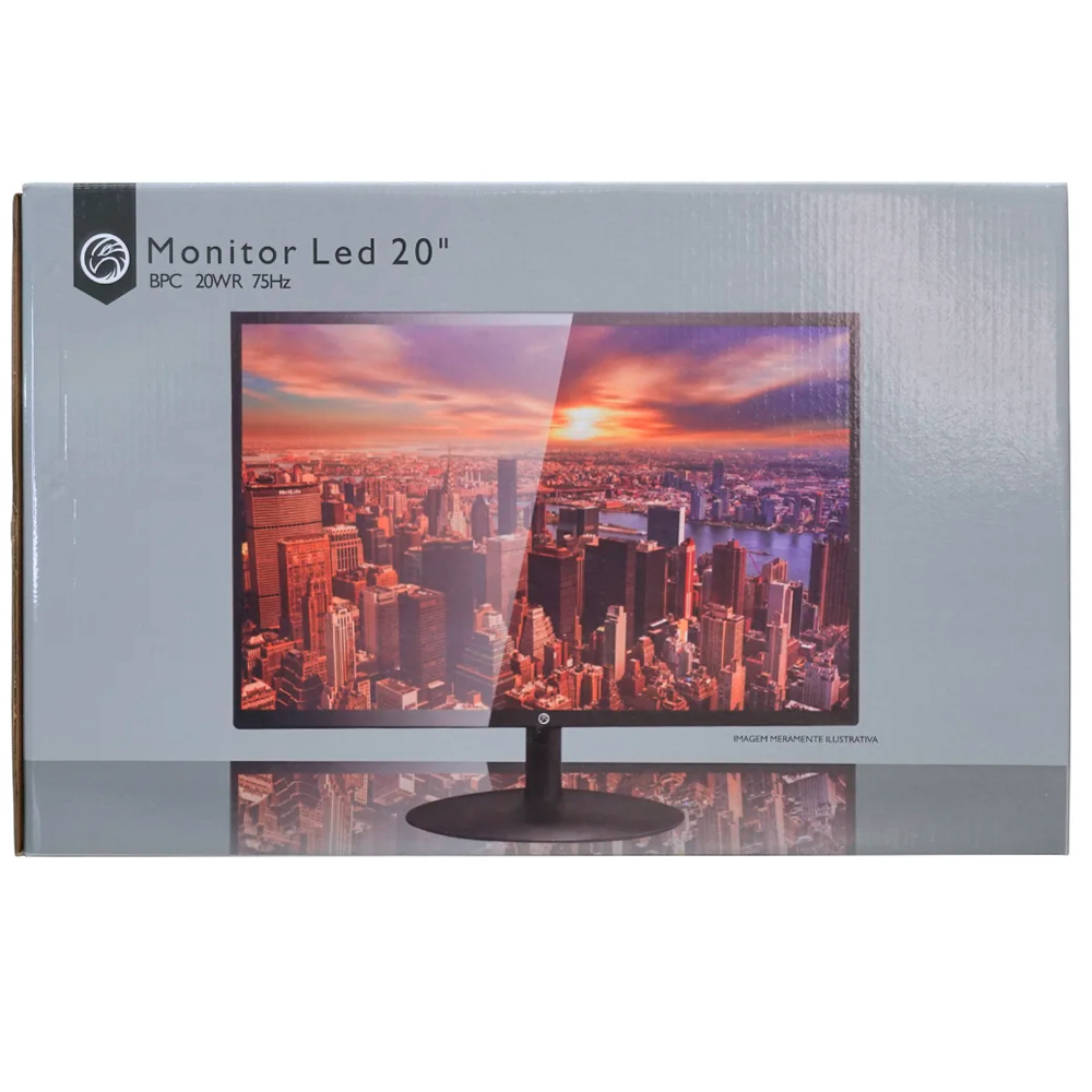 Monitor LED 20 Polegadas, Widescreen, VESA, HDMI/VGA, Brazil PC, BPC ...