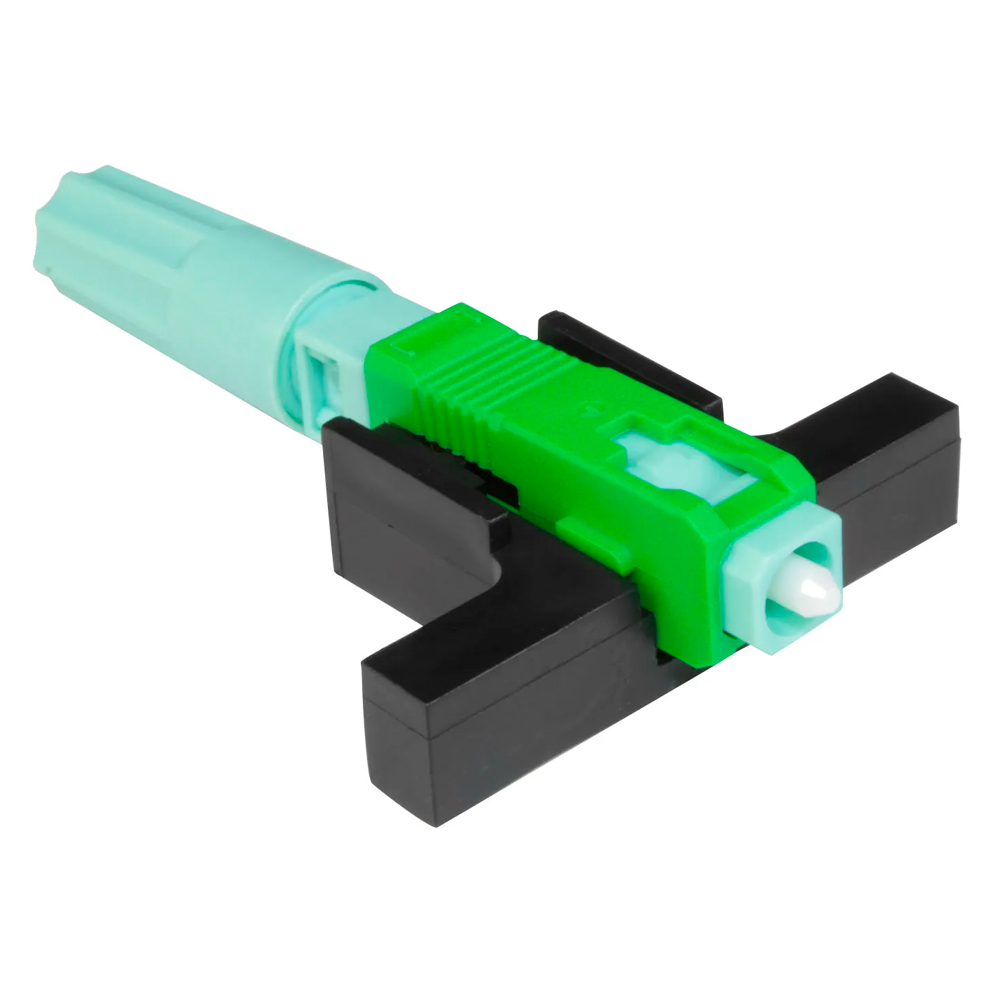 Conector de Campo Para Fibra Óptica, Tipo Fast, Rosca, SC/APC, Verde - SobralTech