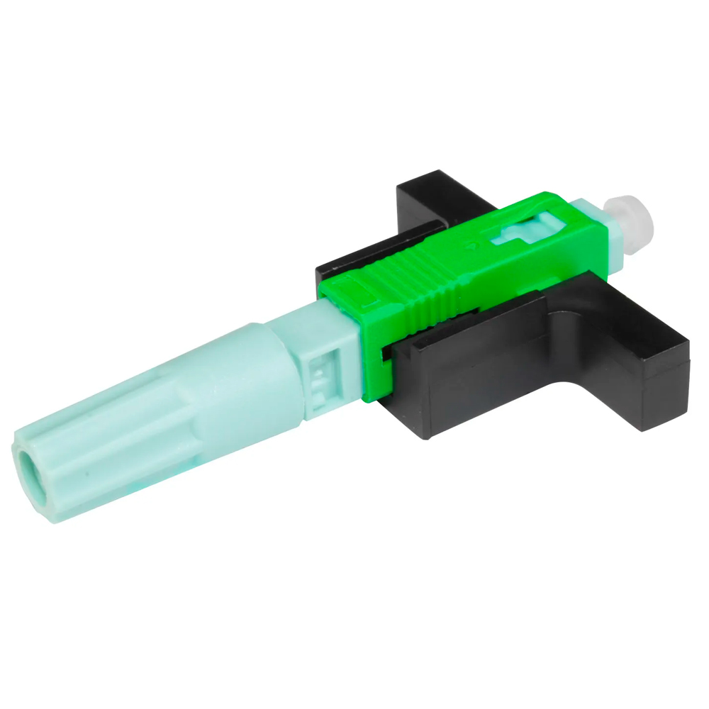 Conector de Campo Para Fibra Óptica, Tipo Fast, Rosca, SC/APC, Verde - SobralTech