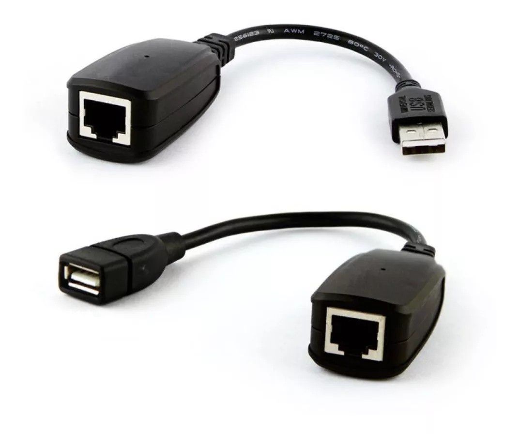Adaptador Extensor Usb Via Rj45 Cabo De Rede Cabo Extensor Xtrad ...