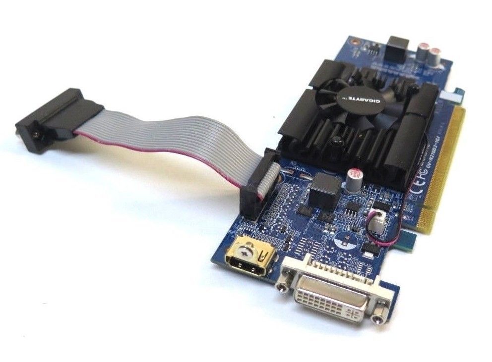 Placa de Vídeo Vga Nvidia Gigabyte Geforce Gt 210 1GB - Gv-N210D3-1GI ...