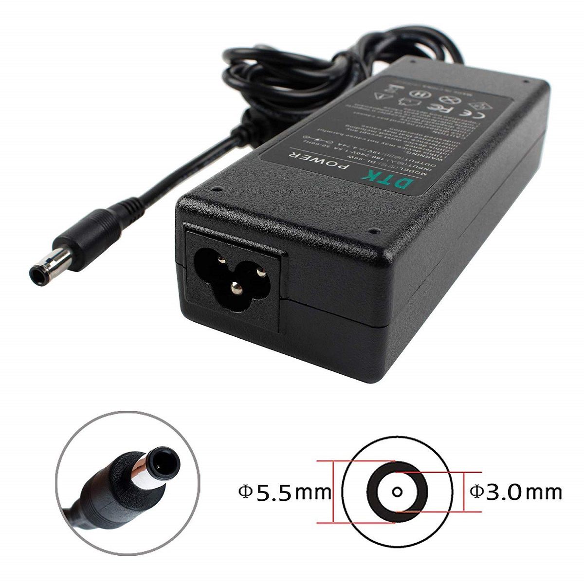 Fonte Notebook Samsung 19v. 3.16a- 65w API3AD05 (5.5 x 3.0mm) - SobralTech Fonte Notebook Samsung 19v. 3.16a- 65w API3AD05 (5.5 x 3.0mm) - SobralTech