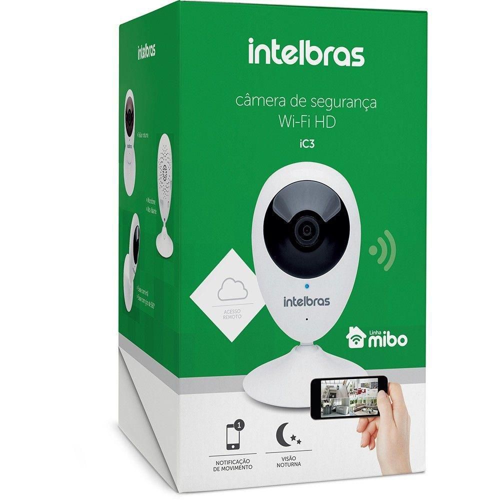 Camera de Segurança Wi-Fi HD iC3 Linha Mibo Intelbras - SobralTech