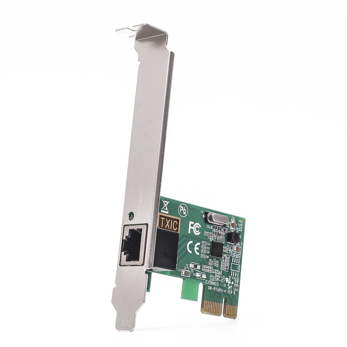 Placa de Rede Pci Express RJ45 10/100/1000Mbps Realtek 8111E-s knup Kp ...
