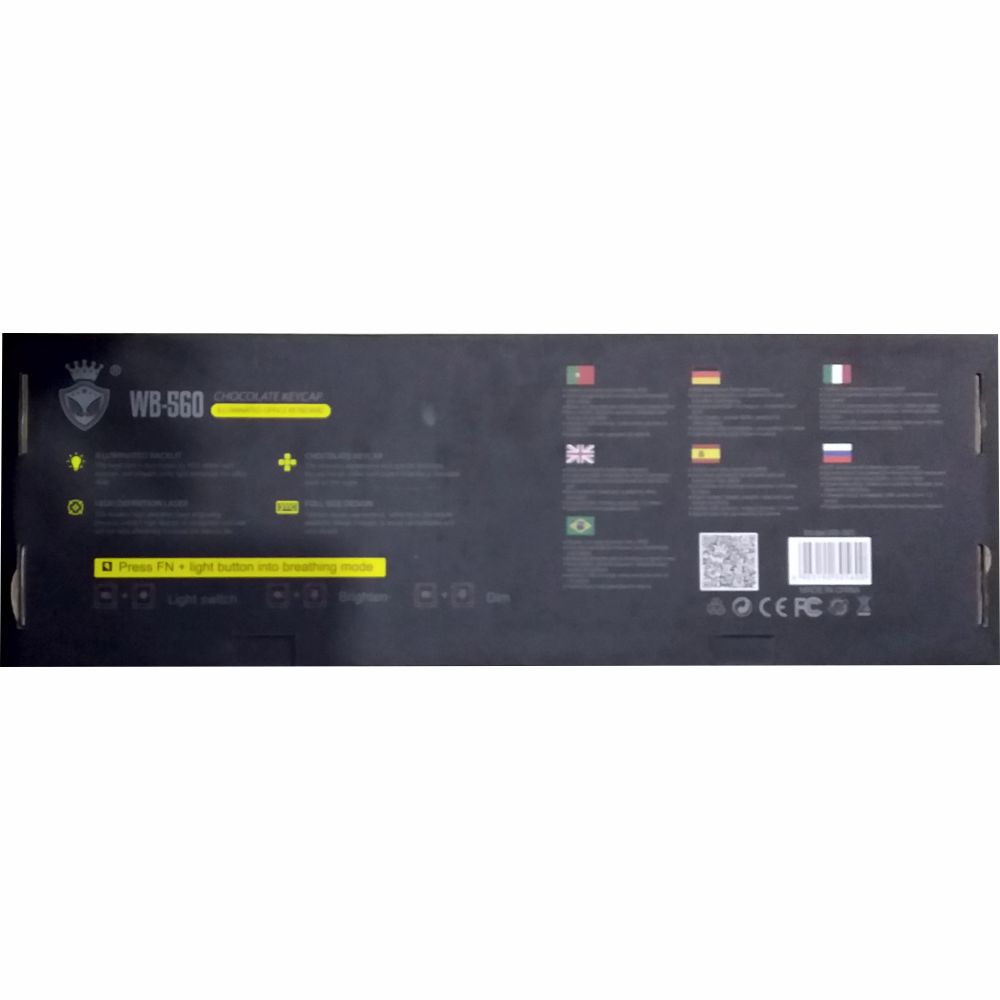 Teclado Gamer RGB Colors Weibo WB-560 - SobralTech