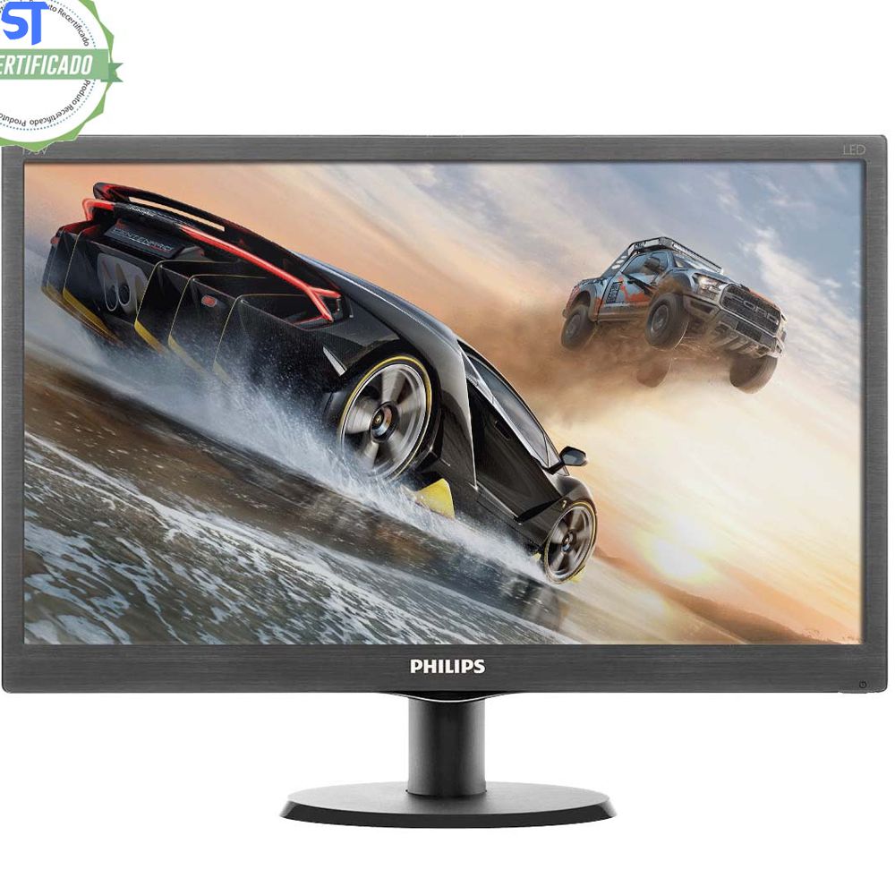 Monitor LED 18,5" Philips V Line HDMI e Vga Widescreen 193V5LHSB2 Preto ...