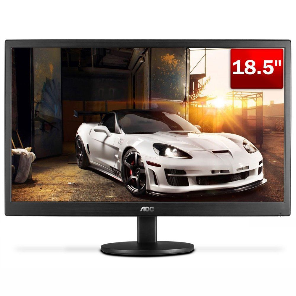 Monitor Led 18,5" Widescreen Preto Aoc E970SWNL-Semi Novo - SobralTech