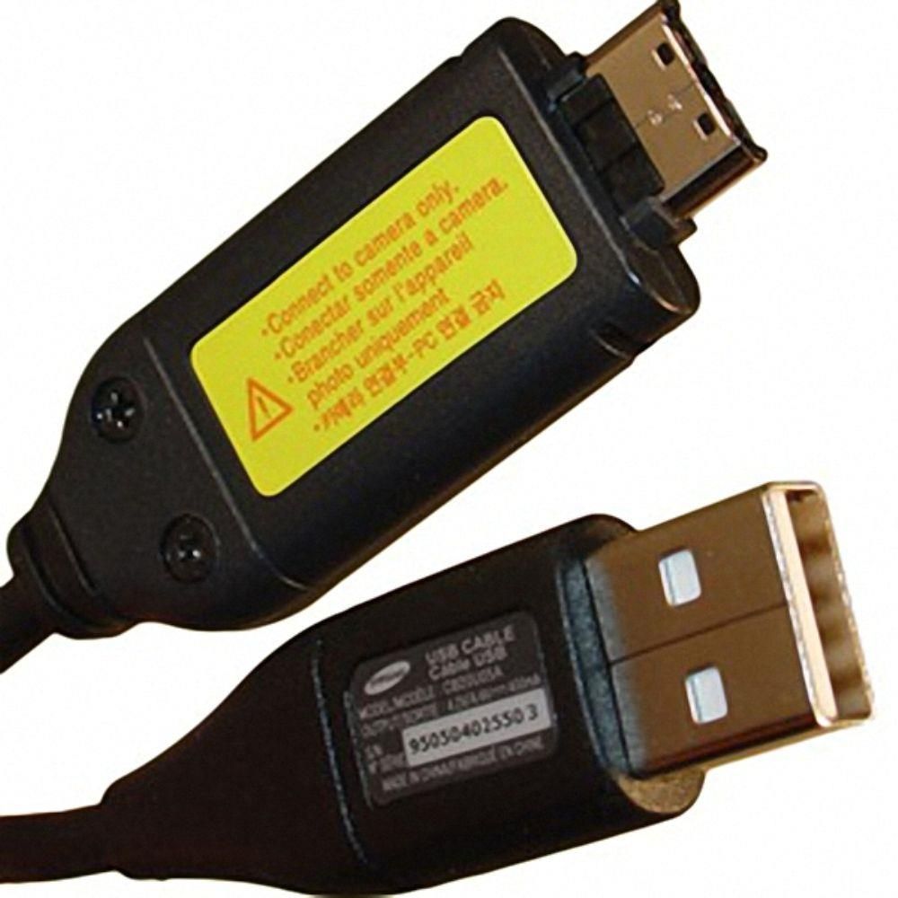Cabo Usb Para Câmera Digital Samsung Suc C7 C3 L110 L120 L210 Es50 Es55 ...
