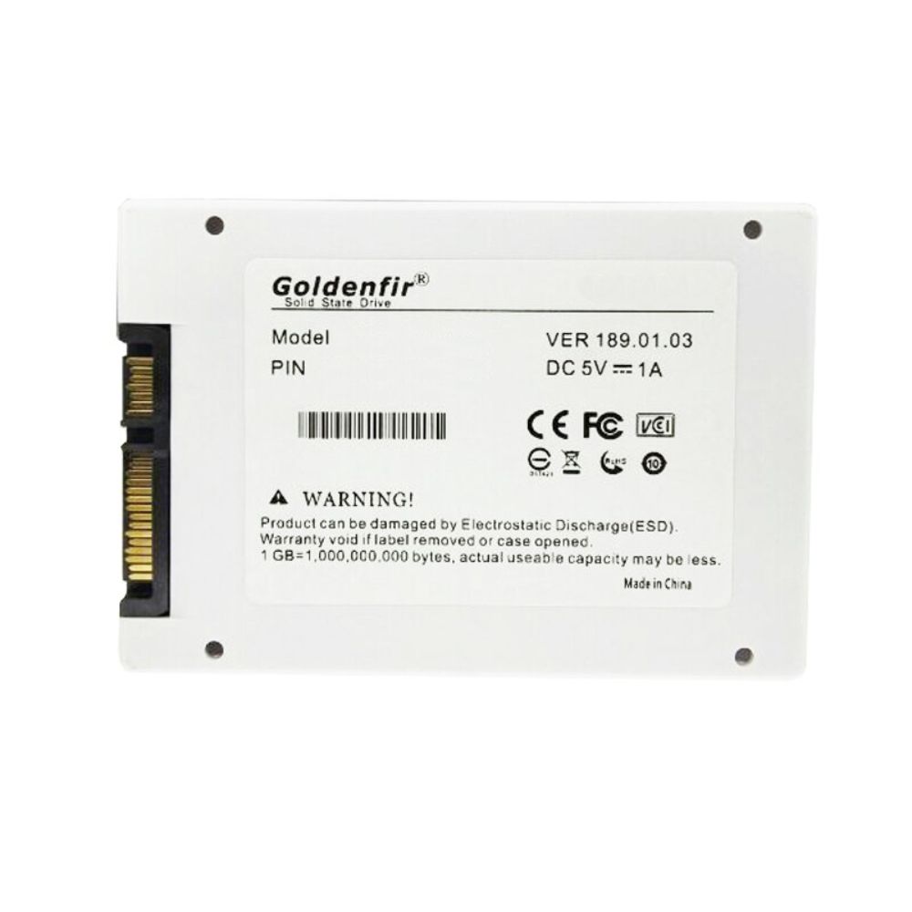 HD SSD Goldenfir 128GB Sata 3.0 Ultra-Rápido T650- Branco - SobralTech