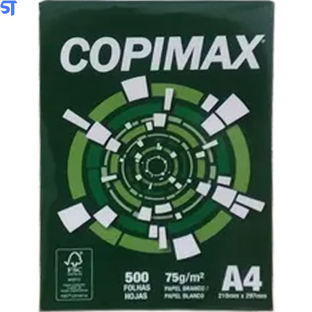 Papel A4 75g Copimax 210x297mm Resmas Com 500 Folhas - SobralTech